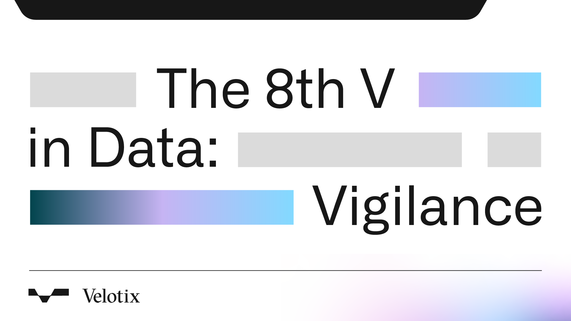 The 8th V in Data: Vigilance | Velotix